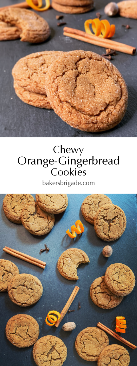 Chewy Orange Gingerbread Cookies – Bakers Brigade